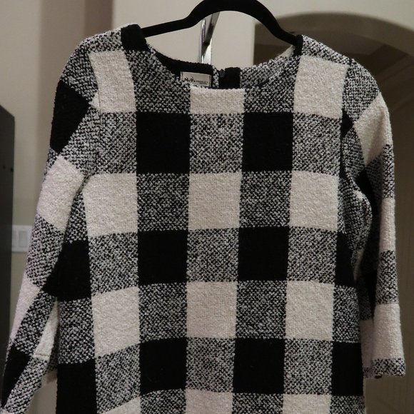 Dresses | Tweed Black And White Checkerboard Dress | Poshmark